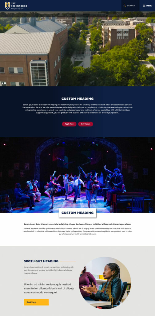 Patterns - UNCG Web Assets