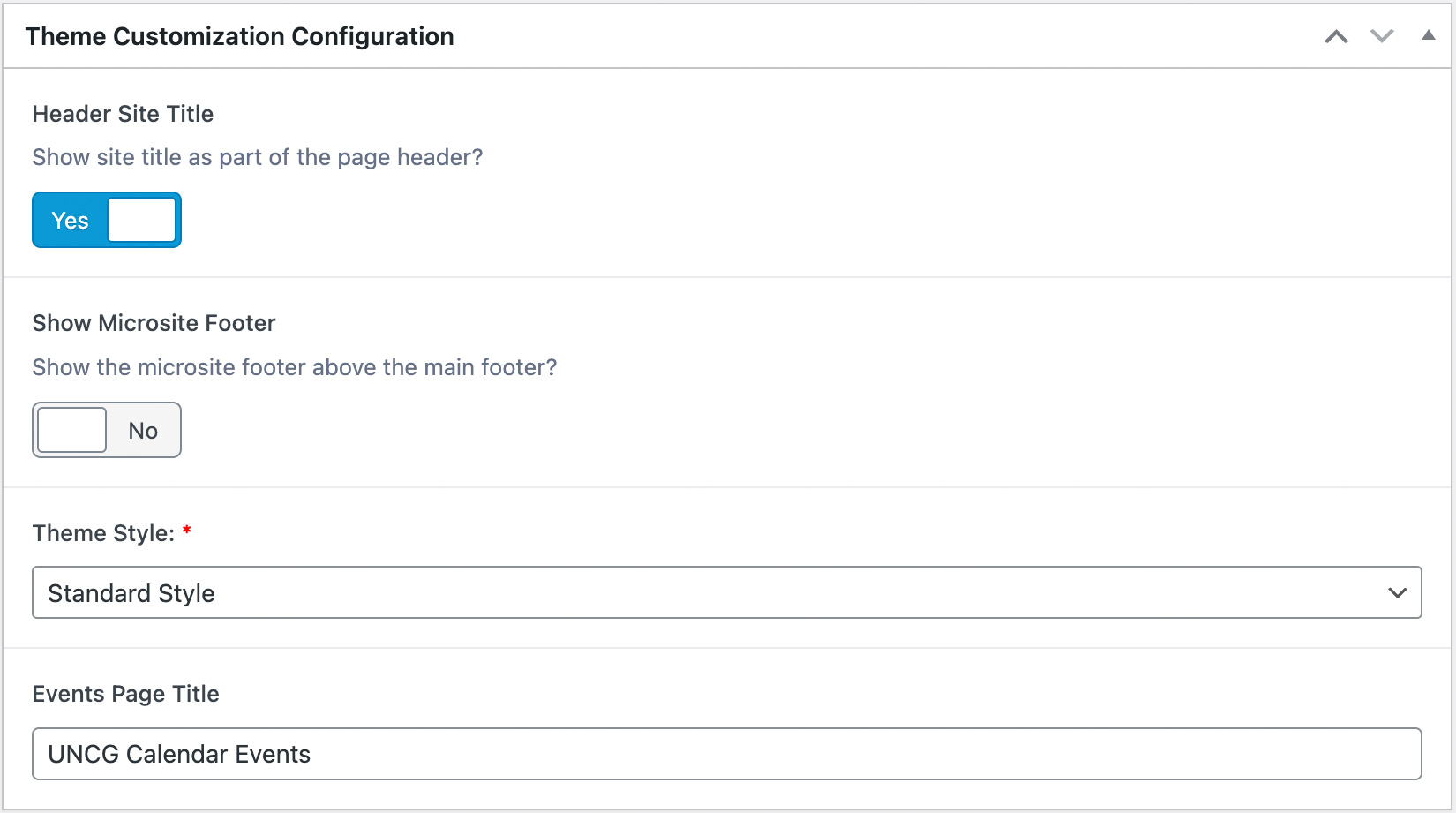 Theme Customization Uncg Web Assets